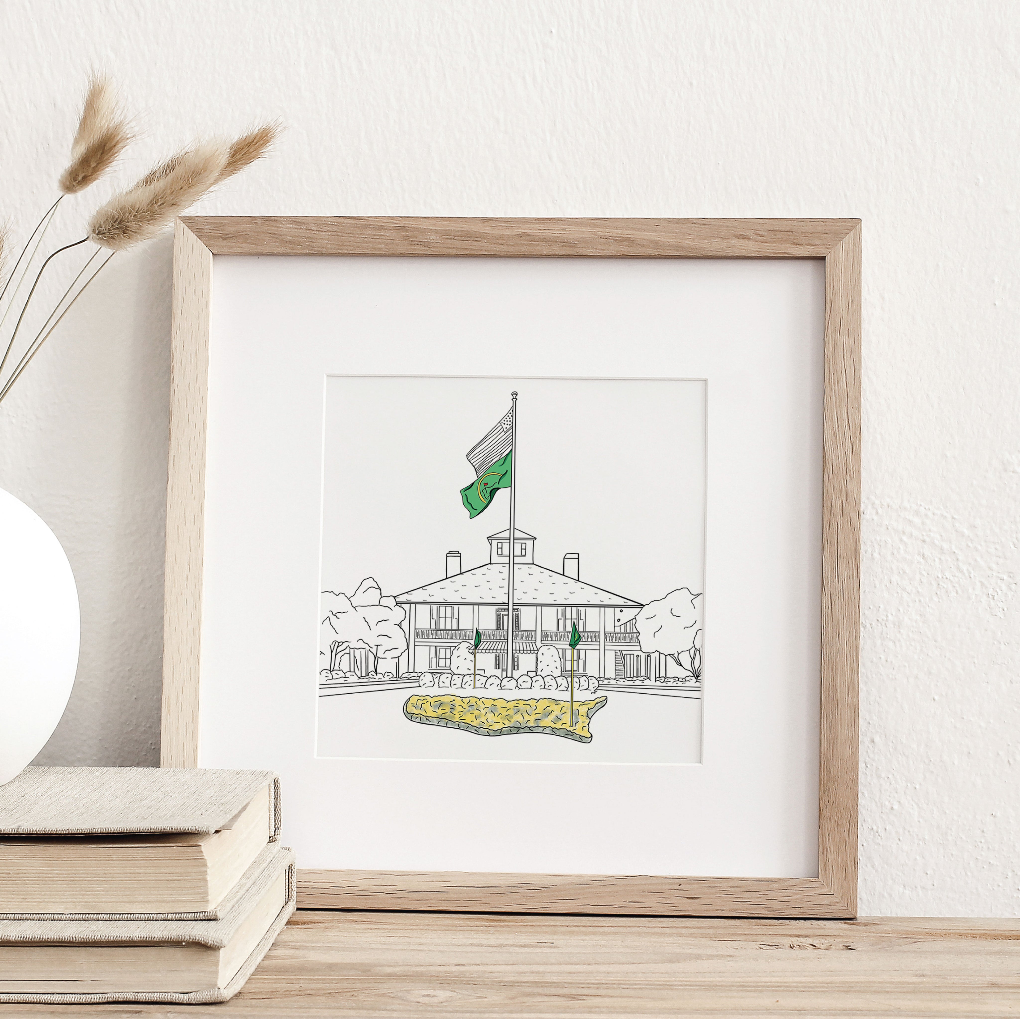 Magnolia Lane Masters Golf Art Print - Iconic Augusta National Tribute ...